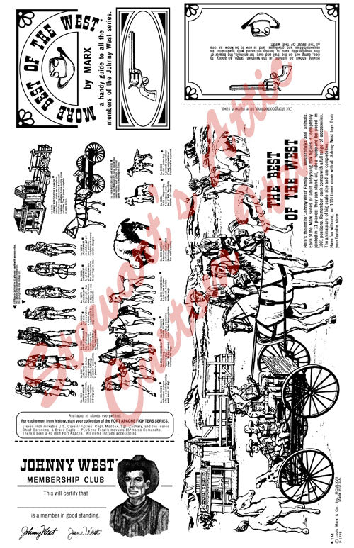 Johnny West (BOTW) - Reproduction Membership Club Insert – Stewart's Attic
