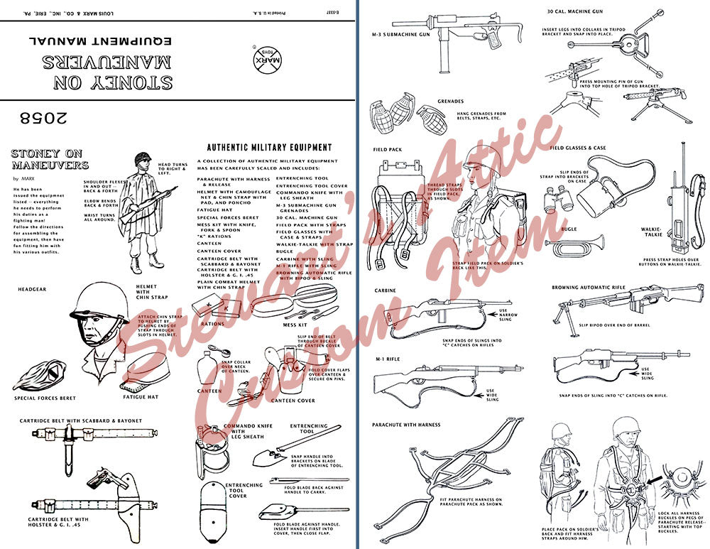 Stoney On Maneuvers - Reproduction Equipment Manual – Stewart's Attic